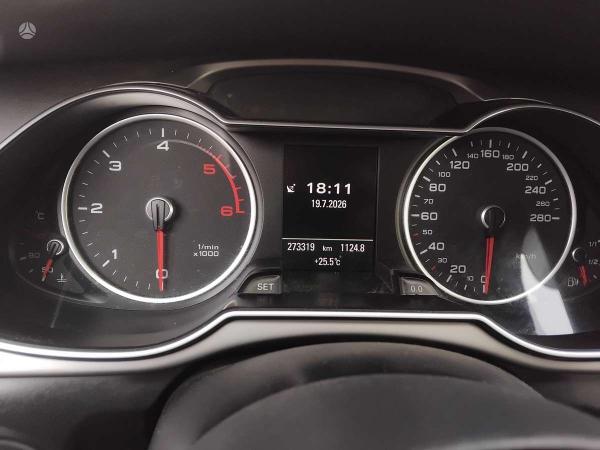 Blue Audi A4 2012 in Druskininkai, with an engine capacity of 1.97 L and mileage of 273 thousand km for 7999 €, photo 9 on AUTOMOTO.COM.LV