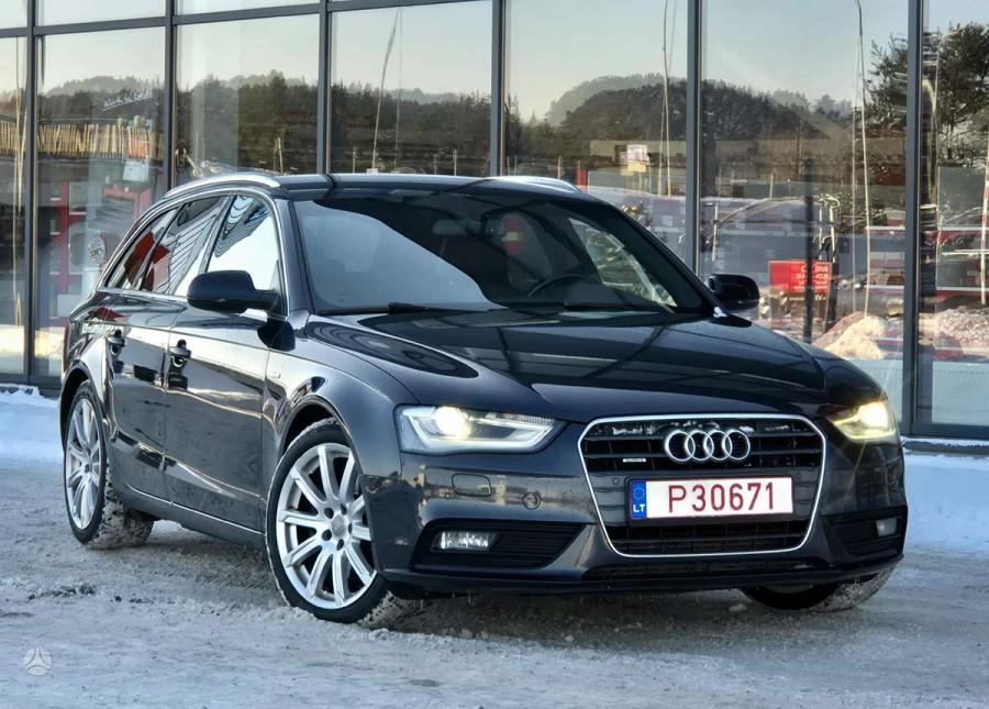 Blue Audi A4 2013 in Vilnius, with an engine capacity of 2.97 L and mileage of 264 thousand km for 8800 €, photo 1 on AUTOMOTO.COM.LV
