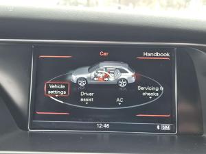 Blue Audi A4 2013 in Vilnius, with an engine capacity of 2.97 L and mileage of 264 thousand km for 8800 €, photo 18 on AUTOMOTO.COM.LV