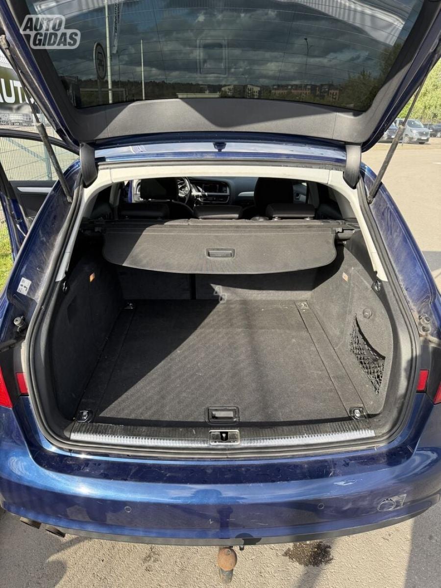 Blue Audi A4 2013 in Vilnius, with an engine capacity of 2.00 L and mileage of 360 thousand km for 5800 €, photo 13 on AUTOMOTO.COM.LV