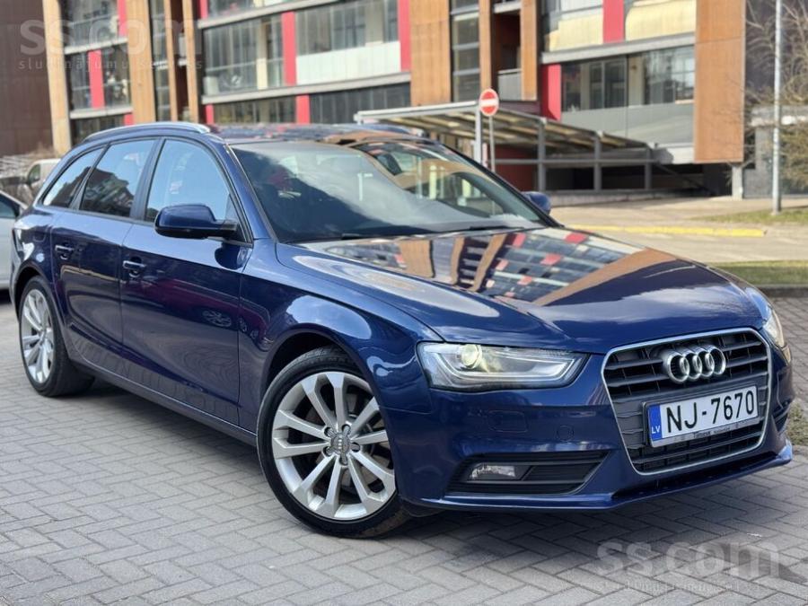 Blue Audi A4 2013 in Riga, with an engine capacity of 3.00 L and mileage of 340 thousand km for 5990 €, photo 1 on AUTOMOTO.COM.LV
