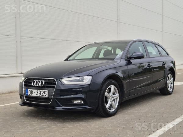 Blue Audi A4 2014 in Riga, with an engine capacity of 2.00 L and mileage of 281 thousand km for 8450 €, photo 1 on AUTOMOTO.COM.LV