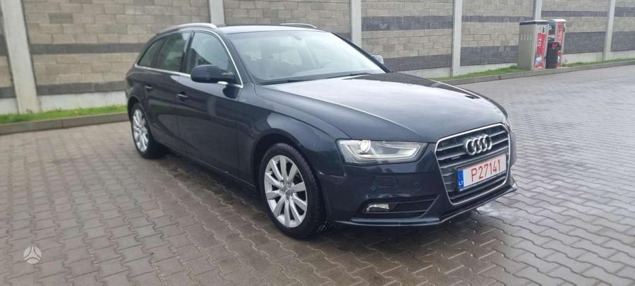 Blue Audi A4 2014 in Vilnius, with an engine capacity of 1.97 L and mileage of 262 thousand km for 7600 €, photo 3 on AUTOMOTO.COM.LV
