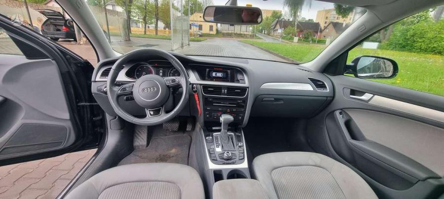 Blue Audi A4 2014 in Vilnius, with an engine capacity of 1.97 L and mileage of 262 thousand km for 7600 €, photo 10 on AUTOMOTO.COM.LV