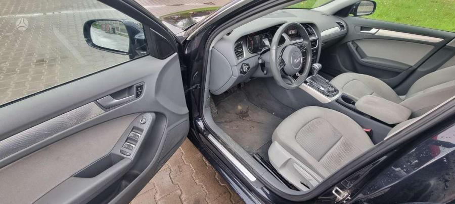 Blue Audi A4 2014 in Vilnius, with an engine capacity of 1.97 L and mileage of 262 thousand km for 7600 €, photo 11 on AUTOMOTO.COM.LV
