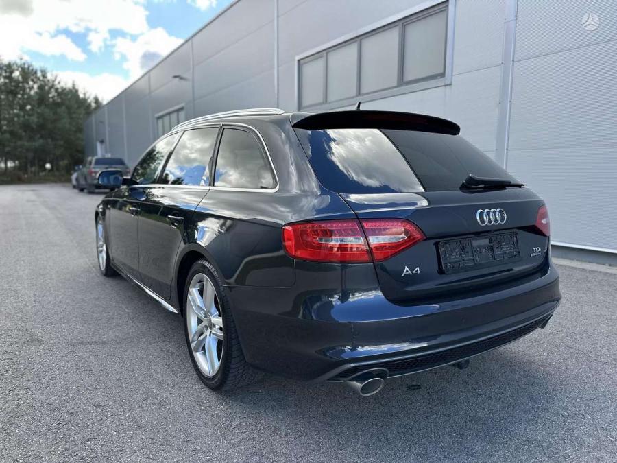 Blue Audi A4 2014 in Utena, with an engine capacity of 2.97 L and mileage of 280 thousand km for 8900 €, photo 4 on AUTOMOTO.COM.LV