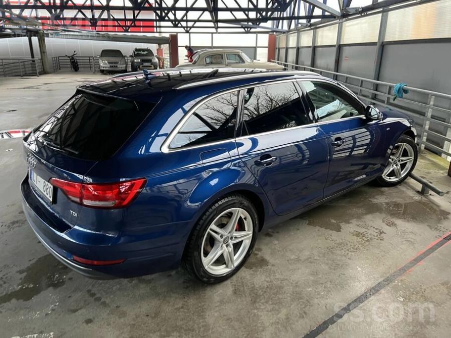 Blue Audi A4 2016 in Riga, with an engine capacity of 2.00 L and mileage of 297 thousand km for 12700 €, photo 6 on AUTOMOTO.COM.LV