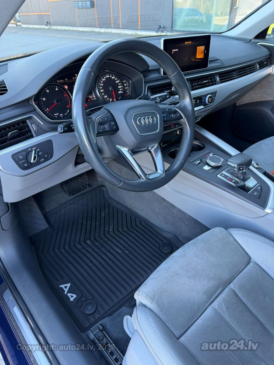 Blue Audi A4 2016 in Viljandi, with an engine capacity of 2.00 L and mileage of 279 thousand km for 12000 €, photo 20 on AUTOMOTO.COM.LV