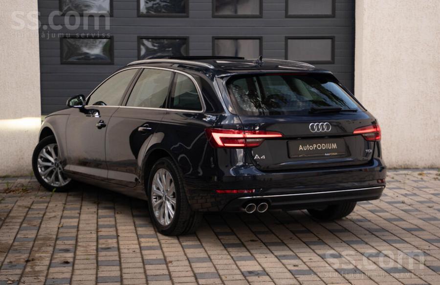 Blue Audi A4 2016 in Riga, with an engine capacity of 2.00 L and mileage of 286 thousand km for 11990 €, photo 4 on AUTOMOTO.COM.LV