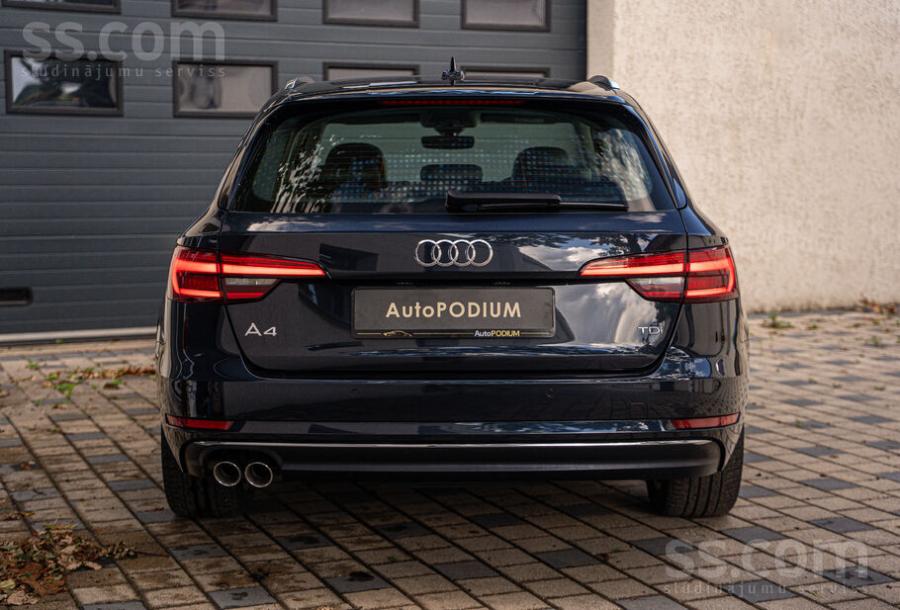 Blue Audi A4 2016 in Riga, with an engine capacity of 2.00 L and mileage of 286 thousand km for 11990 €, photo 6 on AUTOMOTO.COM.LV