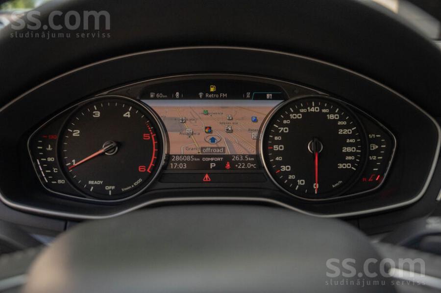 Blue Audi A4 2016 in Riga, with an engine capacity of 2.00 L and mileage of 286 thousand km for 11990 €, photo 18 on AUTOMOTO.COM.LV
