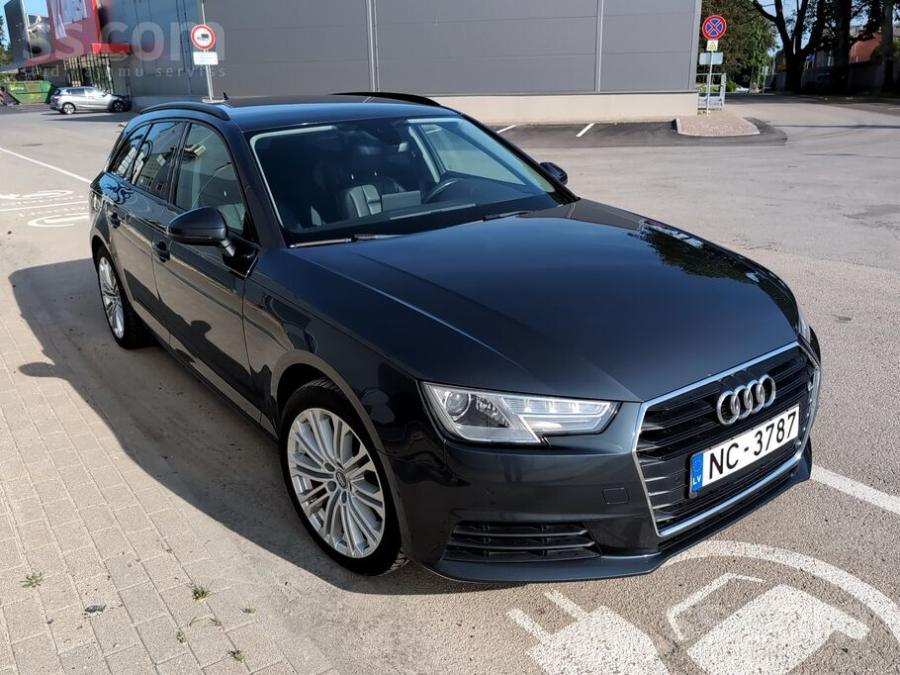 Zils Audi A4 2017 Rīga, ar dzinēja tilpumu 2.00 L un nobraukumu 259 tūkst. km par 15500 €, foto 1 vietnē AUTOMOTO.COM.LV