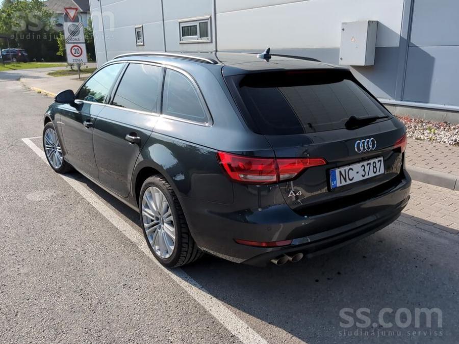 Zils Audi A4 2017 Rīga, ar dzinēja tilpumu 2.00 L un nobraukumu 259 tūkst. km par 15500 €, foto 4 vietnē AUTOMOTO.COM.LV