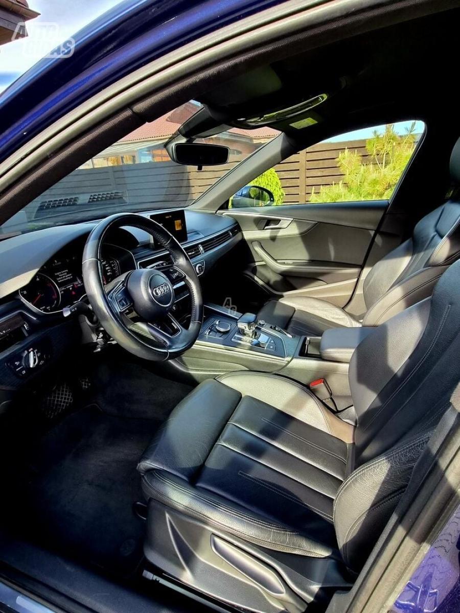 Blue Audi A4 2017 in Klaipeda, with an engine capacity of 2.00 L and mileage of 336 thousand km for 14500 €, photo 11 on AUTOMOTO.COM.LV