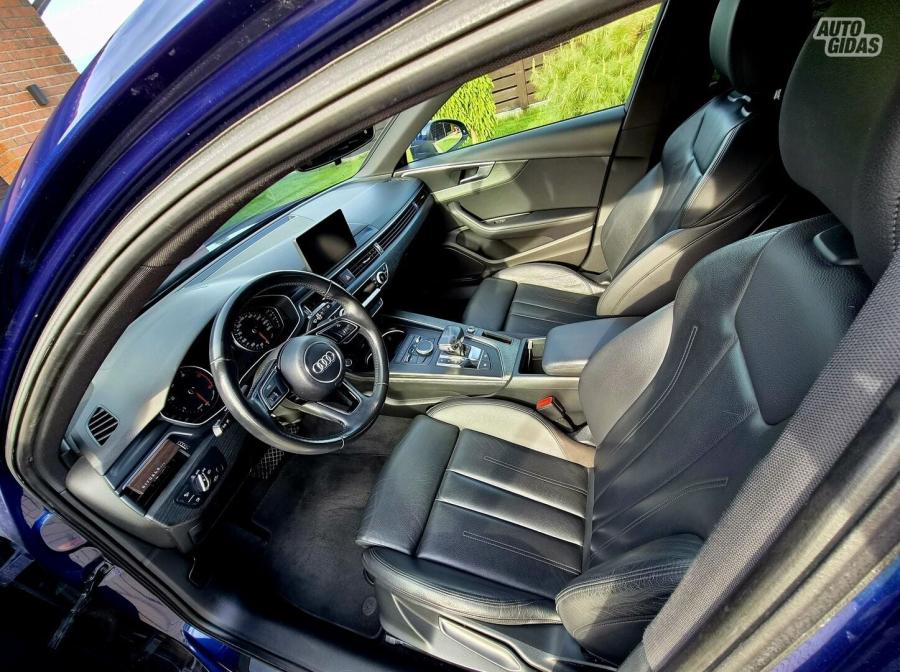 Blue Audi A4 2017 in Klaipeda, with an engine capacity of 2.00 L and mileage of 336 thousand km for 14500 €, photo 12 on AUTOMOTO.COM.LV