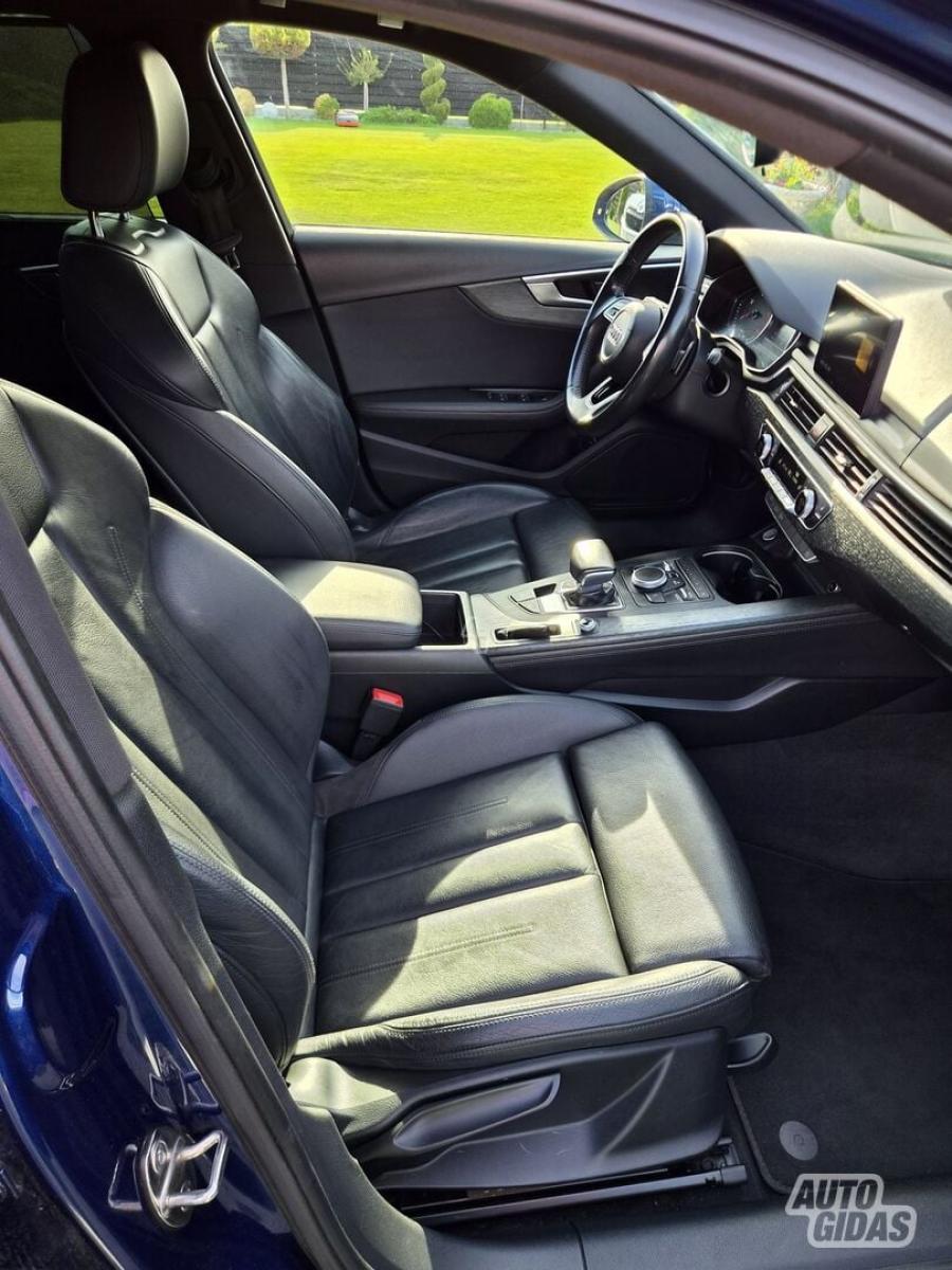 Blue Audi A4 2017 in Klaipeda, with an engine capacity of 2.00 L and mileage of 336 thousand km for 14500 €, photo 13 on AUTOMOTO.COM.LV