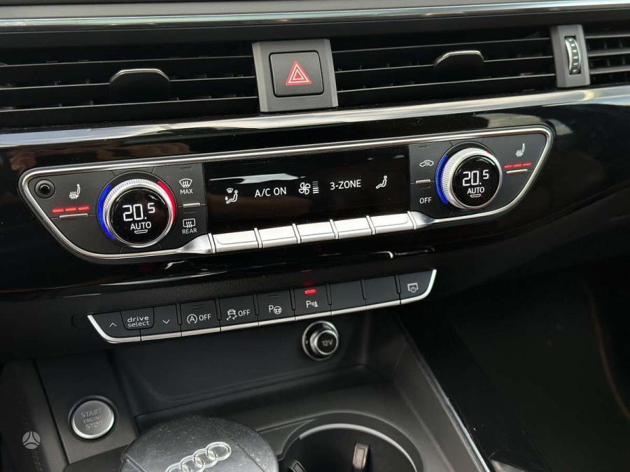 Blue Audi A4 2017 in Vilnius, with an engine capacity of 2.97 L and mileage of 224 thousand km for 15590 €, photo 27 on AUTOMOTO.COM.LV