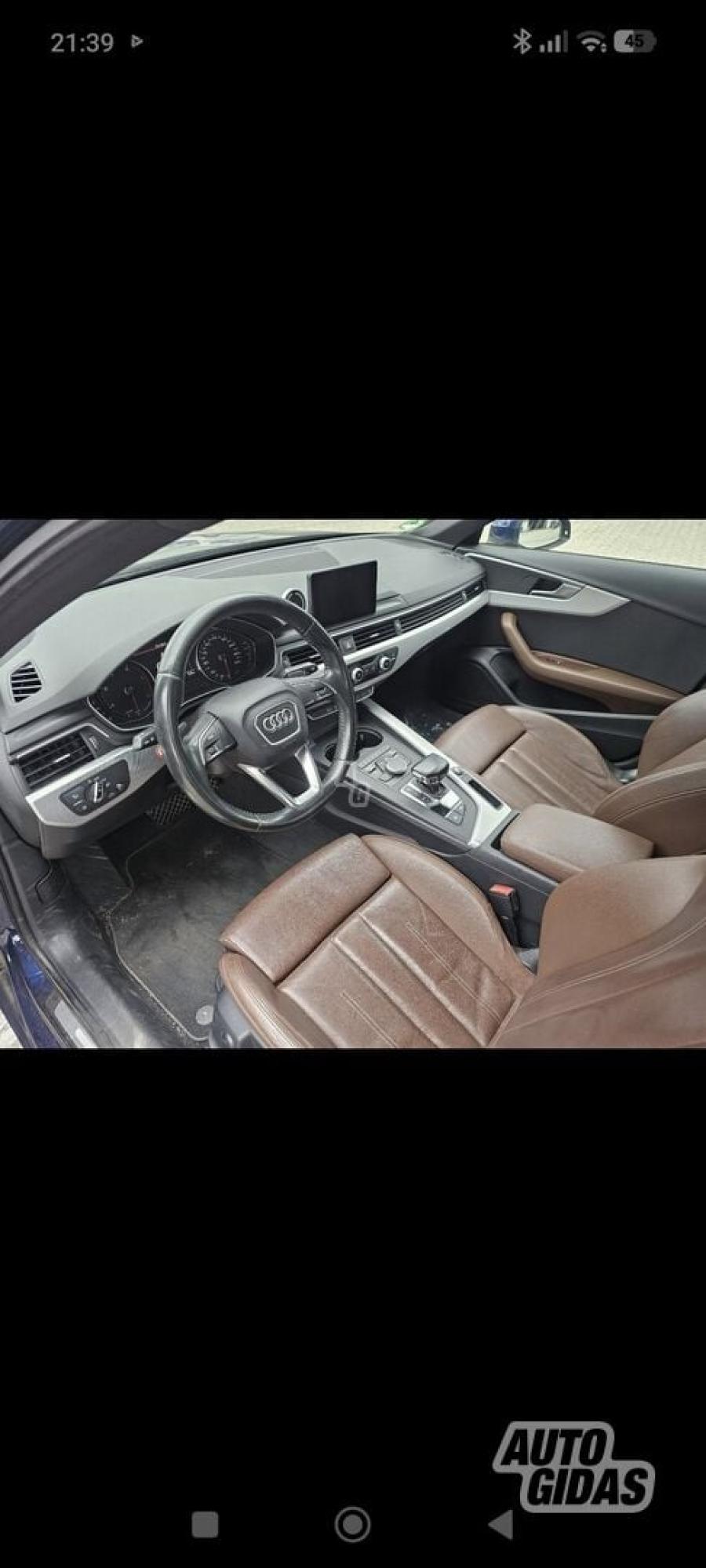Blue Audi A4 2017 in Vilnius, with an engine capacity of 2.00 L and mileage of 290 thousand km for 10200 €, photo 6 on AUTOMOTO.COM.LV