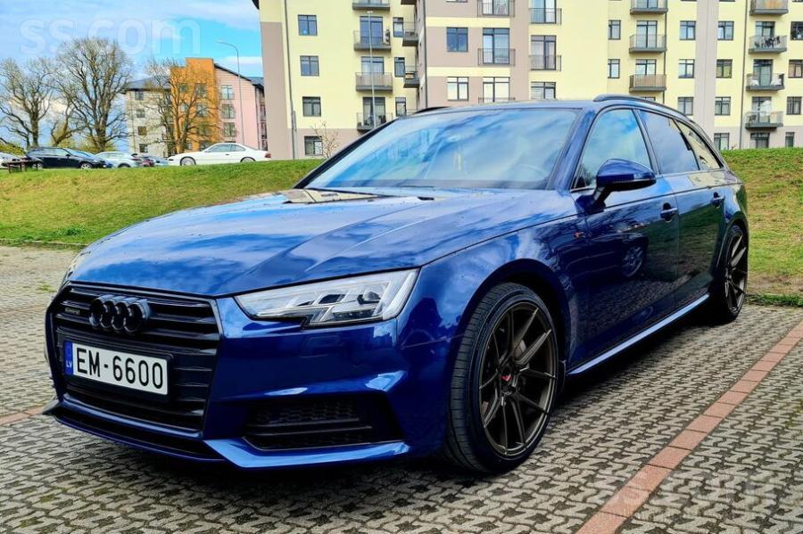 Zils Audi A4 2018 Rīga, ar dzinēja tilpumu 2.00 L un nobraukumu 140 tūkst. km par 24000 €, foto 1 vietnē AUTOMOTO.COM.LV
