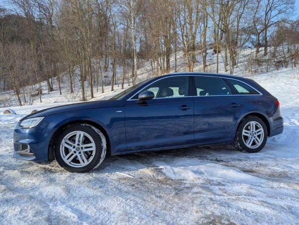 Zils Audi A4 2018 Viļņa, ar dzinēja tilpumu 1.98 L un nobraukumu 214 tūkst. km par 16500 €, foto 2 vietnē AUTOMOTO.COM.LV