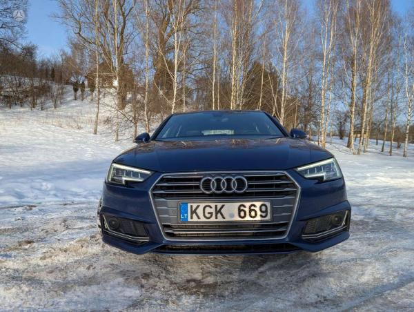 Zils Audi A4 2018 Viļņa, ar dzinēja tilpumu 1.98 L un nobraukumu 214 tūkst. km par 16500 €, foto 4 vietnē AUTOMOTO.COM.LV
