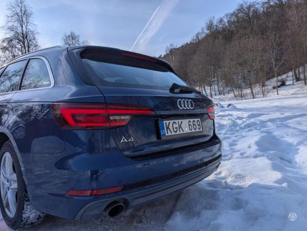 Zils Audi A4 2018 Viļņa, ar dzinēja tilpumu 1.98 L un nobraukumu 214 tūkst. km par 16500 €, foto 5 vietnē AUTOMOTO.COM.LV