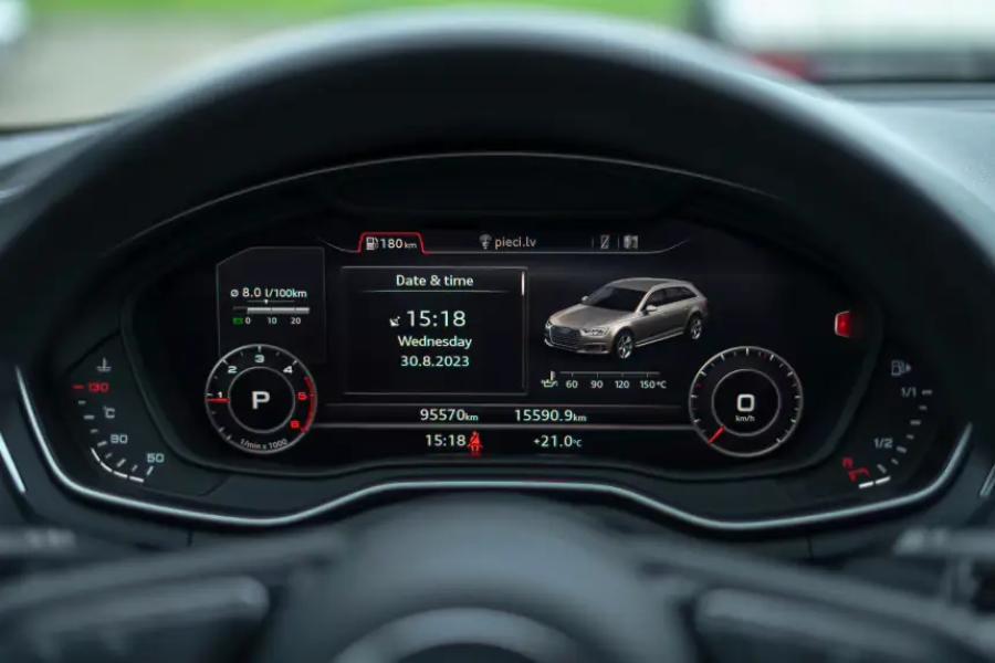 Zils Audi A4 2018 Liepāja, ar dzinēja tilpumu 2.00 L un nobraukumu 96 tūkst. km par 17800 €, foto 14 vietnē AUTOMOTO.COM.LV