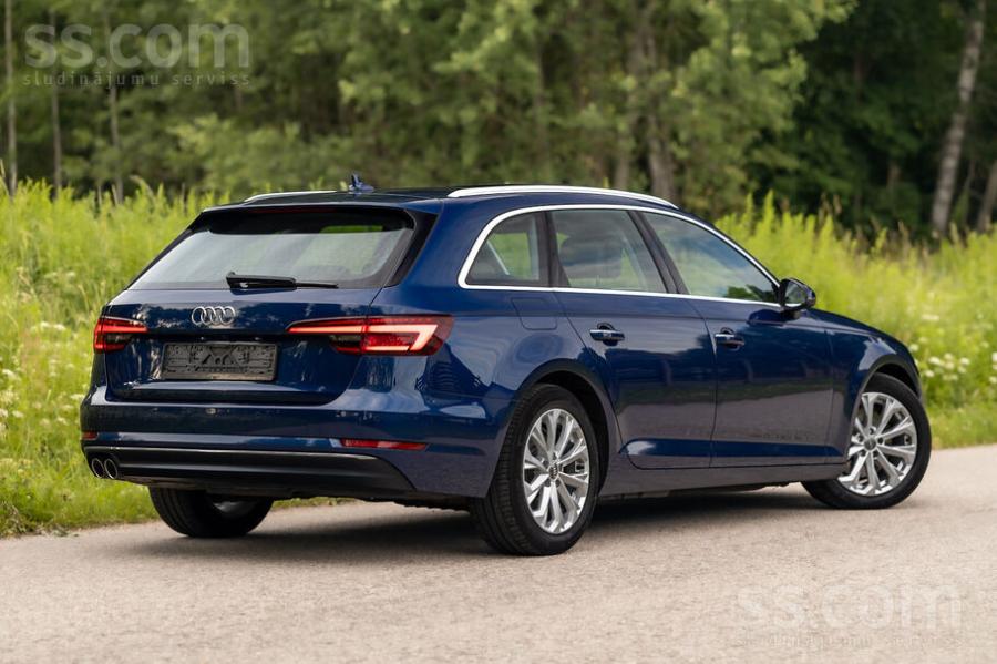 Blue Audi A4 2018 in Riga, with an engine capacity of 2.00 L and mileage of 234 thousand km for 14200 €, photo 3 on AUTOMOTO.COM.LV