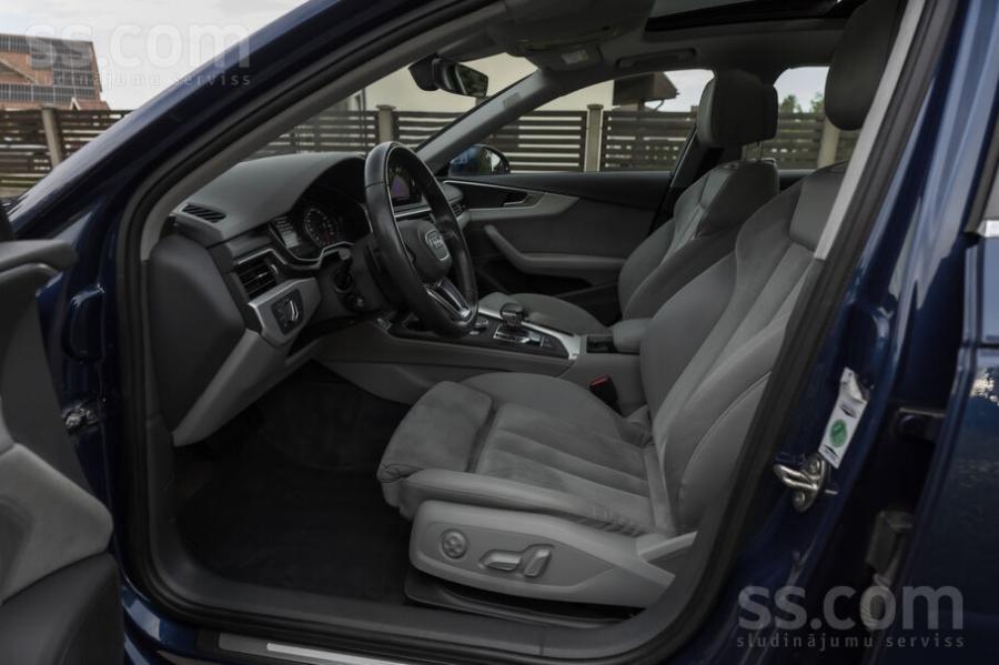Blue Audi A4 2018 in Riga, with an engine capacity of 2.00 L and mileage of 234 thousand km for 14200 €, photo 13 on AUTOMOTO.COM.LV