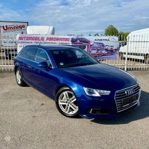 Blue Audi A4 2018 in Marijampole, with an engine capacity of 1.97 L and mileage of 120 thousand km for 14999 €, photo  on AUTOMOTO.COM.LV