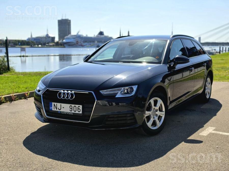 Zils Audi A4 2018 Rīga, ar dzinēja tilpumu 1.40 L un nobraukumu 112 tūkst. km par 14400 €, foto 1 vietnē AUTOMOTO.COM.LV