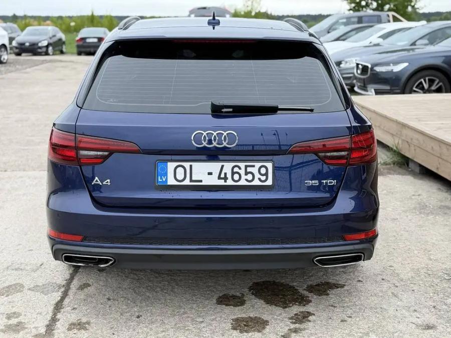 Zils Audi A4 2019 Rīga, ar dzinēja tilpumu 2.00 L un nobraukumu 192 tūkst. km par 15500 €, foto 26 vietnē AUTOMOTO.COM.LV