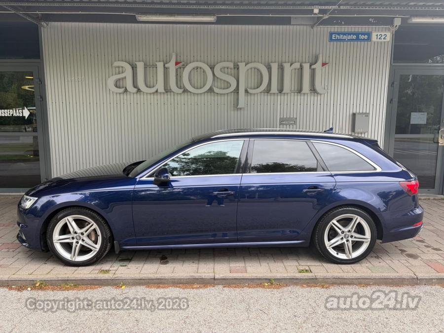 Zils Audi A4 2019 Tallina, ar dzinēja tilpumu 2.00 L un nobraukumu 190 tūkst. km par 18490 €, foto 3 vietnē AUTOMOTO.COM.LV