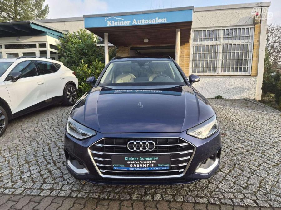 Blue Audi A4 2020 in Kaunas, with an engine capacity of 2.00 L and mileage of 87 thousand km for 23429 €, photo 1 on AUTOMOTO.COM.LV
