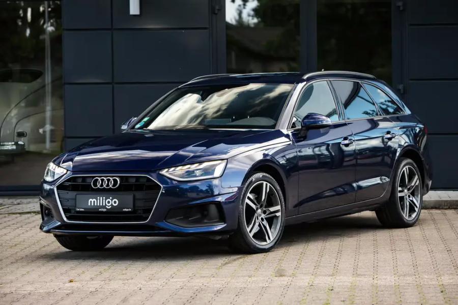 Blue Audi A4 2020 in Jelgava, with an engine capacity of 2.00 L and mileage of 185 thousand km for 19700 €, photo 1 on AUTOMOTO.COM.LV