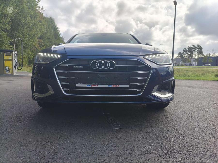Zils Audi A4 2020 Kauņa, ar dzinēja tilpumu 1.97 L un nobraukumu 226 tūkst. km par 17600 €, foto 1 vietnē AUTOMOTO.COM.LV
