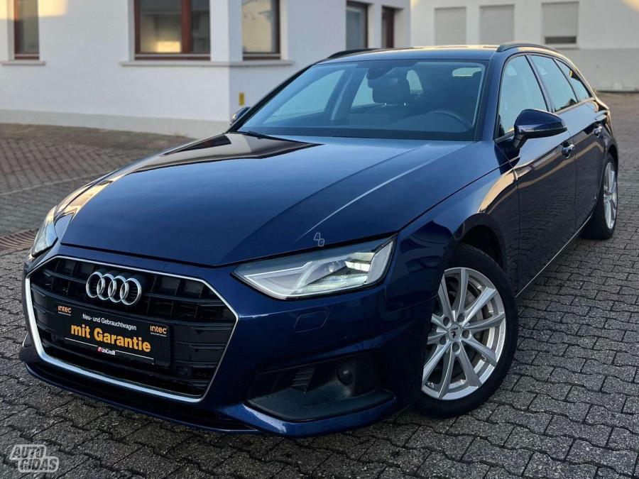 Blue Audi A4 2021 in Kaunas, with an engine capacity of 0.00 L and mileage of 86 thousand km for 27447 €, photo 1 on AUTOMOTO.COM.LV