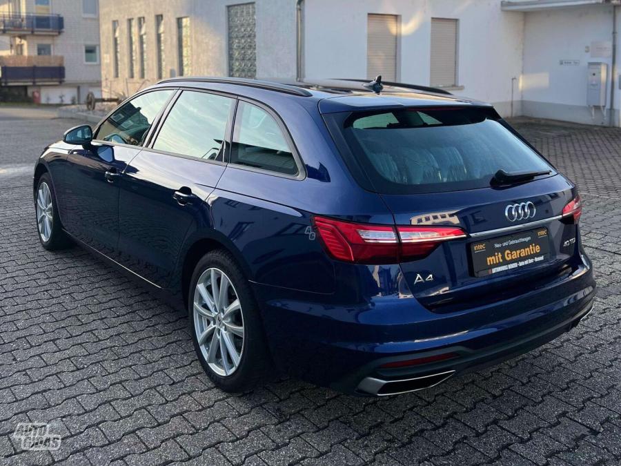 Blue Audi A4 2021 in Kaunas, with an engine capacity of 0.00 L and mileage of 86 thousand km for 27447 €, photo 6 on AUTOMOTO.COM.LV