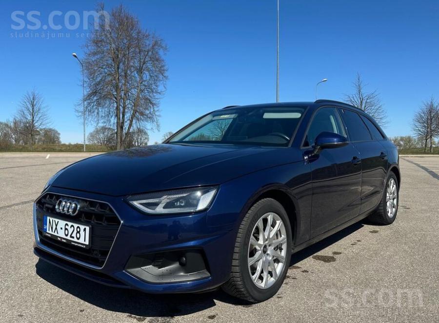 Blue Audi A4 2021 in Daugavpils, with an engine capacity of 2.00 L and mileage of 203 thousand km for 15500 €, photo 1 on AUTOMOTO.COM.LV