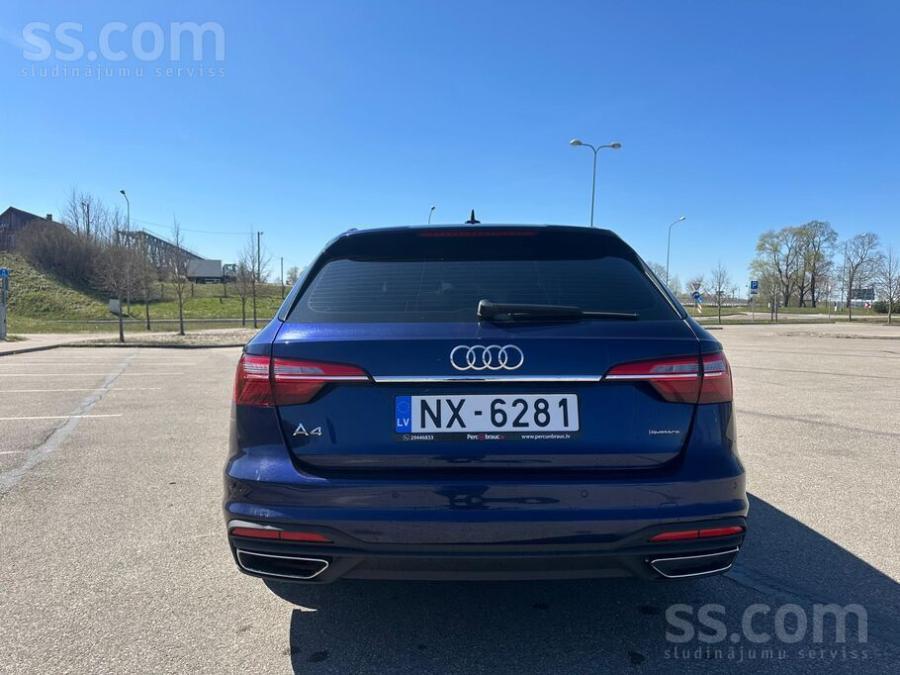 Blue Audi A4 2021 in Daugavpils, with an engine capacity of 2.00 L and mileage of 203 thousand km for 15500 €, photo 5 on AUTOMOTO.COM.LV