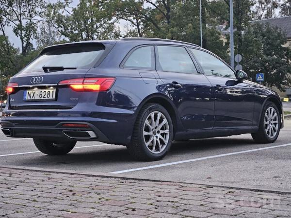 Audi A4 2021 in Daugavpils on AUTOMOTO.COM.LV Blue Audi A4 2021 in Daugavpils, with an engine capacity of 2.00 L and mileage of 205 thousand km for 14300 €, photo 4 on AUTOMOTO.COM.LV