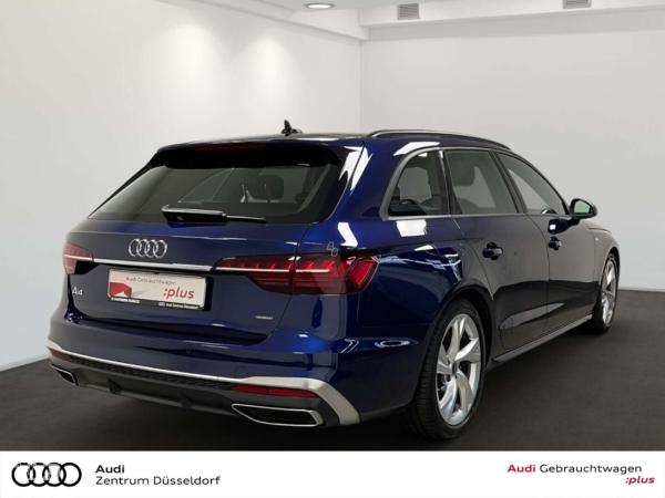 Blue Audi A4 2023 in Kaunas, with an engine capacity of 2.00 L and mileage of 81 thousand km for 31557 €, photo 5 on AUTOMOTO.COM.LV