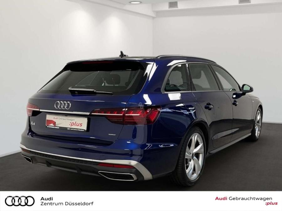 Blue Audi A4 2023 in Kaunas, with an engine capacity of 2.00 L and mileage of 81 thousand km for 31557 €, photo 5 on AUTOMOTO.COM.LV