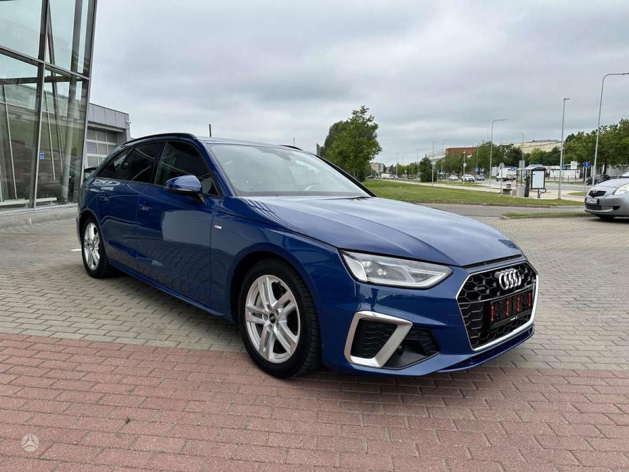 Zils Audi A4 2024 Šauļi, ar dzinēja tilpumu 1.98 L un nobraukumu 46 tūkst. km par 26900 €, foto 5 vietnē AUTOMOTO.COM.LV