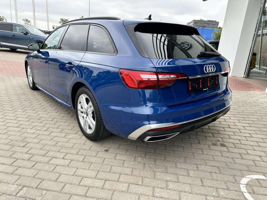 Zils Audi A4 2024 Šauļi, ar dzinēja tilpumu 1.98 L un nobraukumu 46 tūkst. km par 26900 €, foto 8 vietnē AUTOMOTO.COM.LV