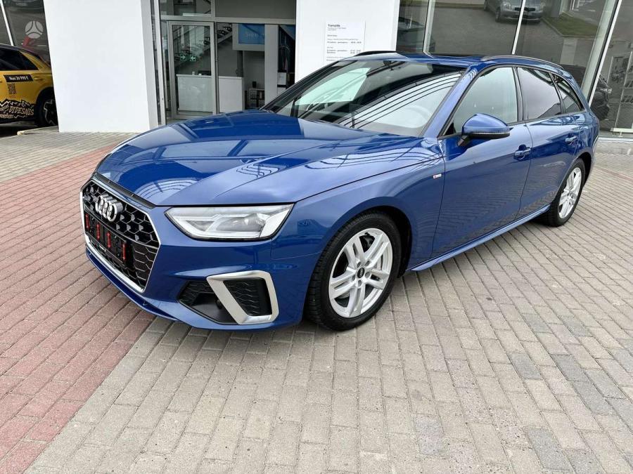 Zils Audi A4 2024 Šauļi, ar dzinēja tilpumu 1.98 L un nobraukumu 46 tūkst. km par 26900 €, foto 12 vietnē AUTOMOTO.COM.LV