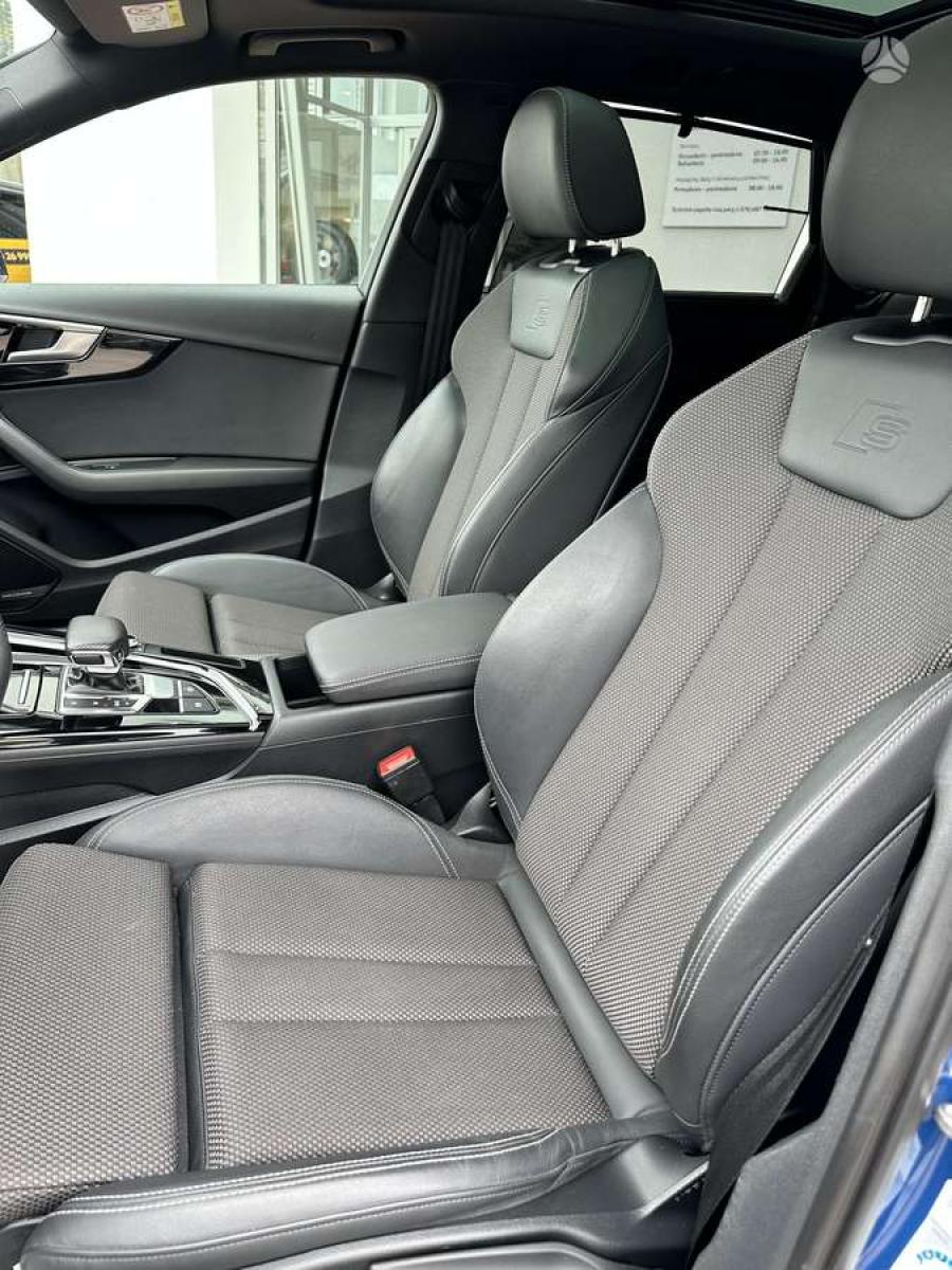 Zils Audi A4 2024 Šauļi, ar dzinēja tilpumu 1.98 L un nobraukumu 46 tūkst. km par 26900 €, foto 19 vietnē AUTOMOTO.COM.LV