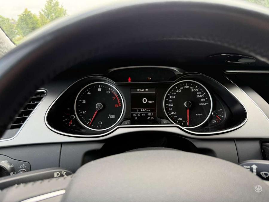 Brown Audi A4 2014 in Utena, with an engine capacity of 1.80 L and mileage of 113 thousand km for 9900 €, photo 16 on AUTOMOTO.COM.LV
