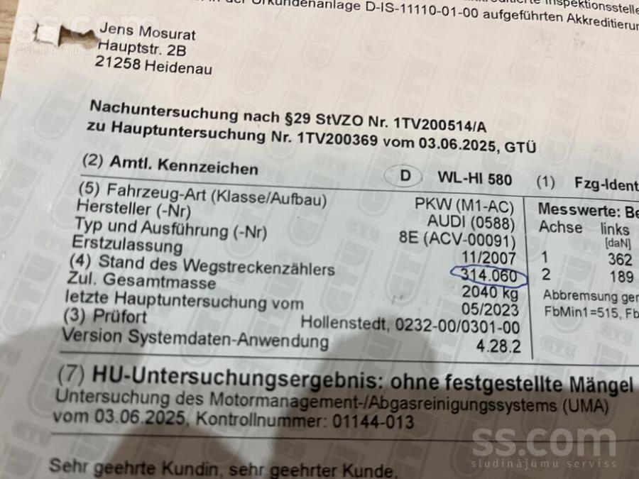 Brown Audi A4 2007 in Bauska, with an engine capacity of 2.00 L and mileage of 0 thousand km for 3390 €, photo 36 on AUTOMOTO.COM.LV