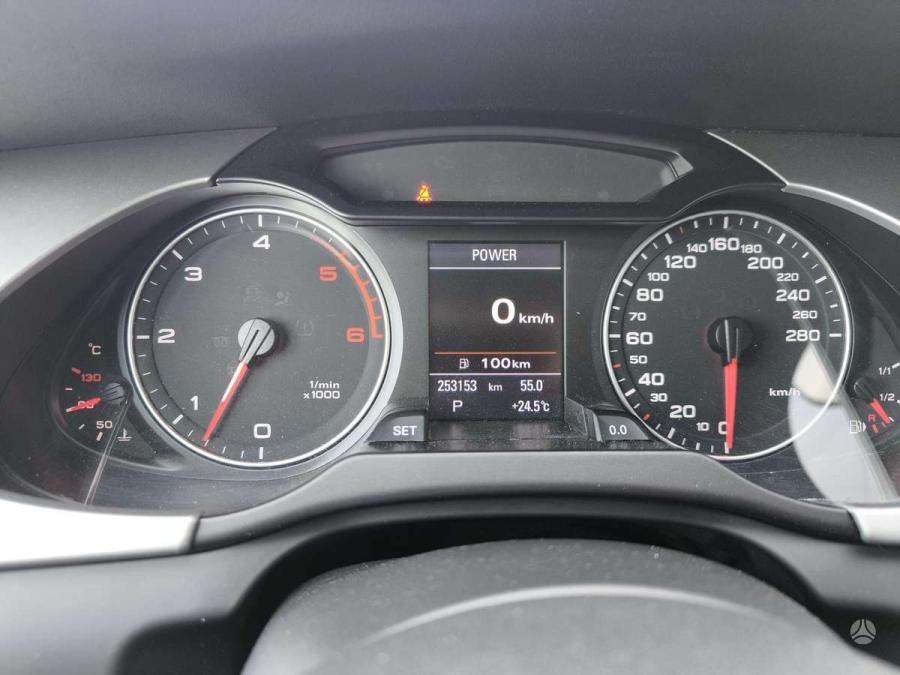 Brown Audi A4 2010 in Vilnius, with an engine capacity of 2.70 L and mileage of 253 thousand km for 6000 €, photo 24 on AUTOMOTO.COM.LV